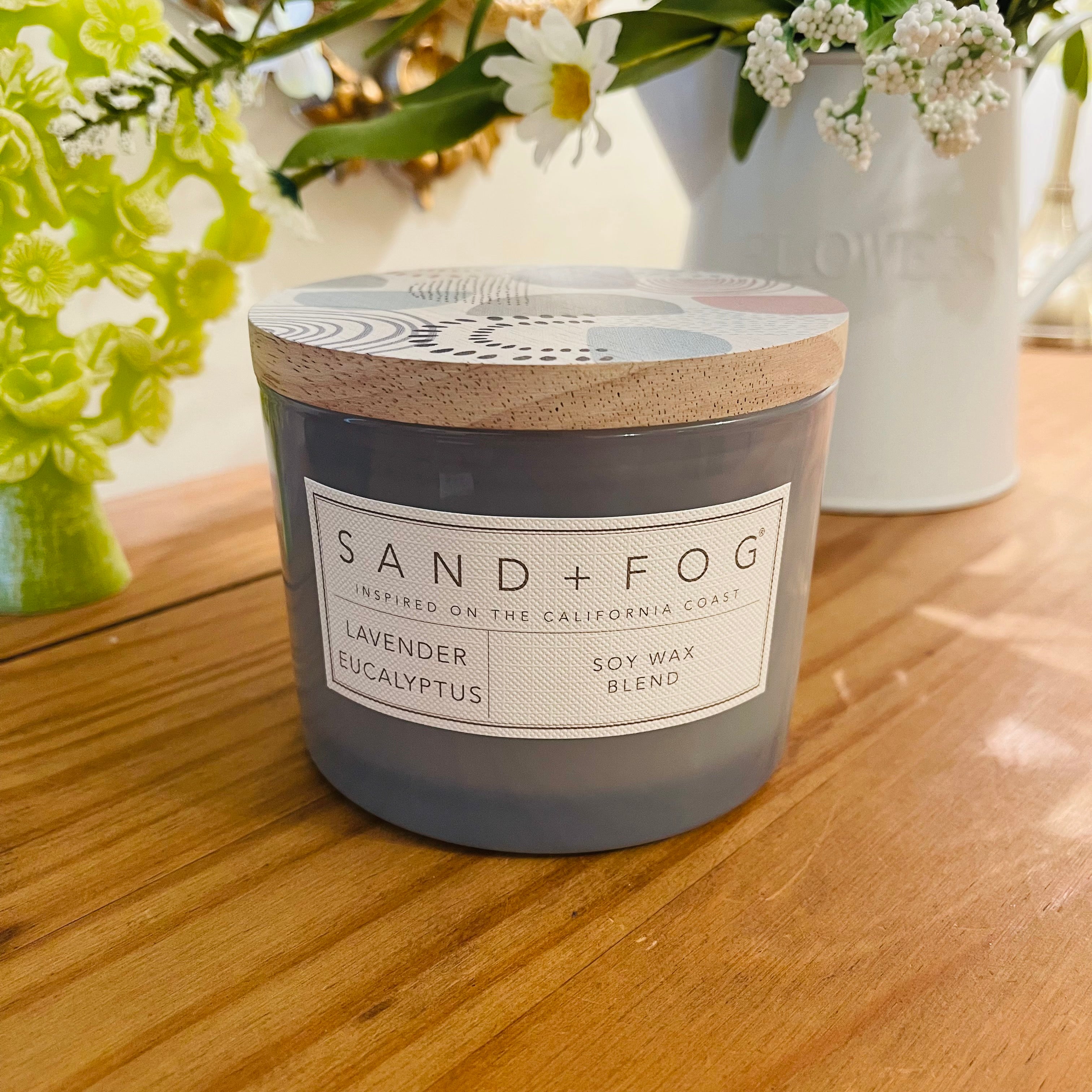 Lavender Eucalyptus – Sand + Fog Candle – Super Duper Candle Company