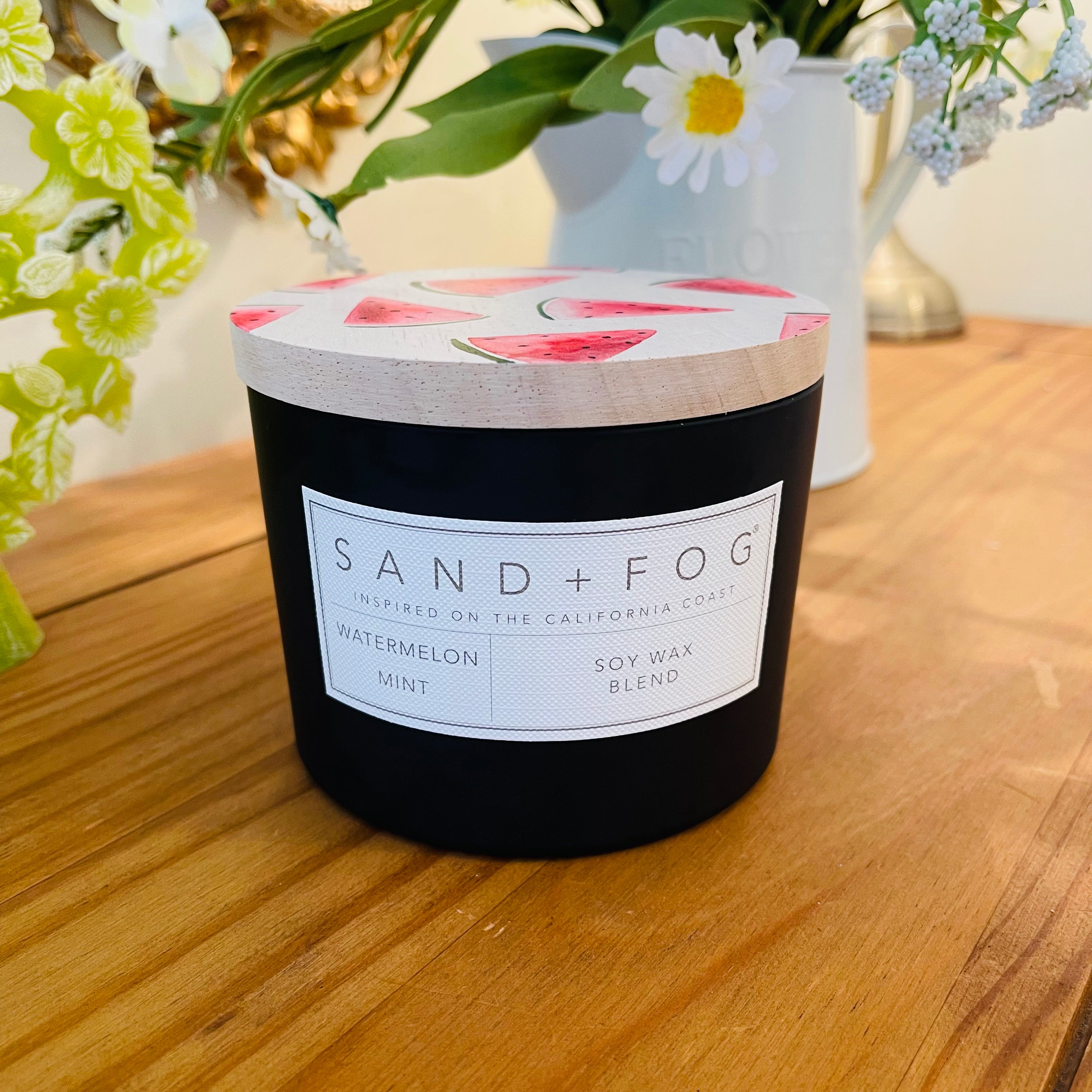 Watermelon Mint – Sand + Fog Candle – Super Duper Candle Company