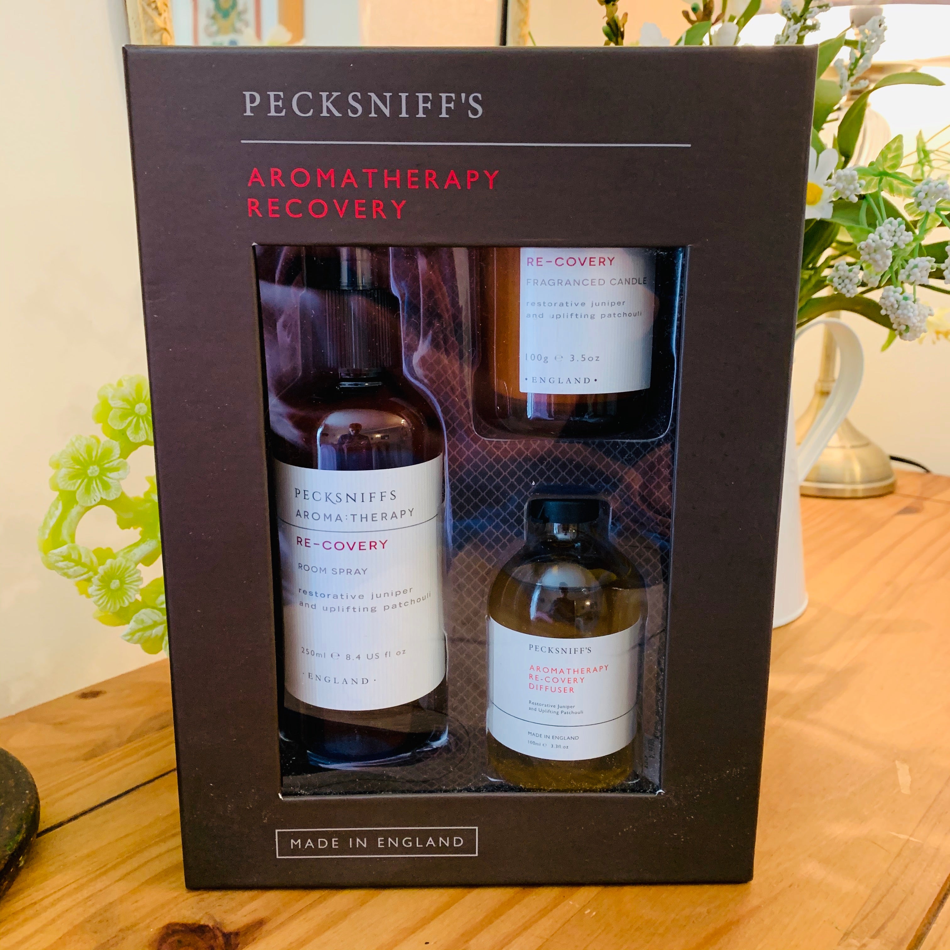 Aromatherapy Recovery Set Juniper & Patchouli – Pecksniff's Diffuser ...